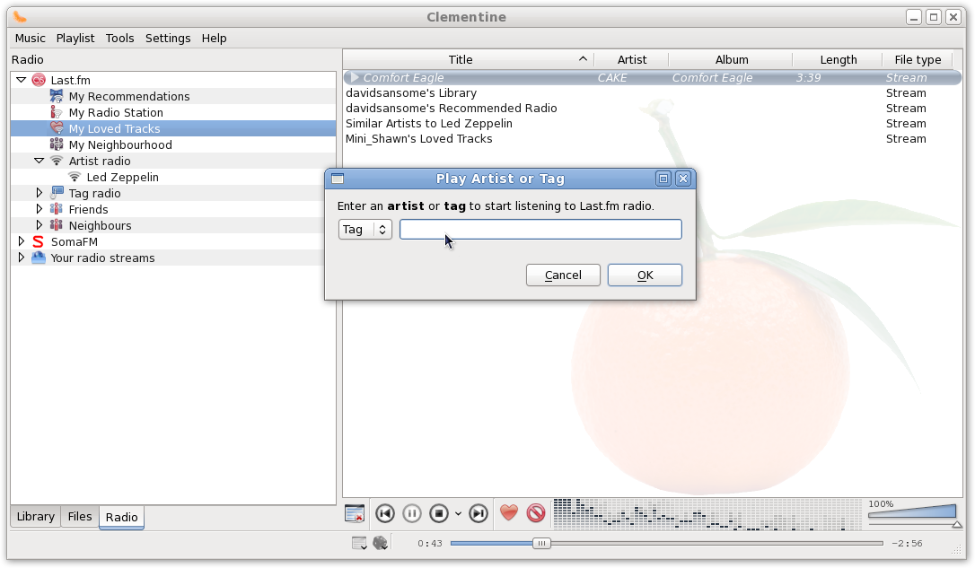 Screenshots | Clementine Music Player