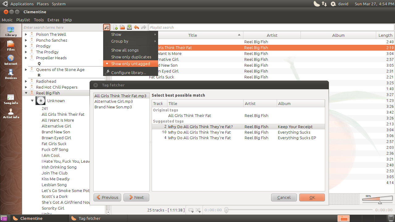 Screenshots | Clementine Music Player